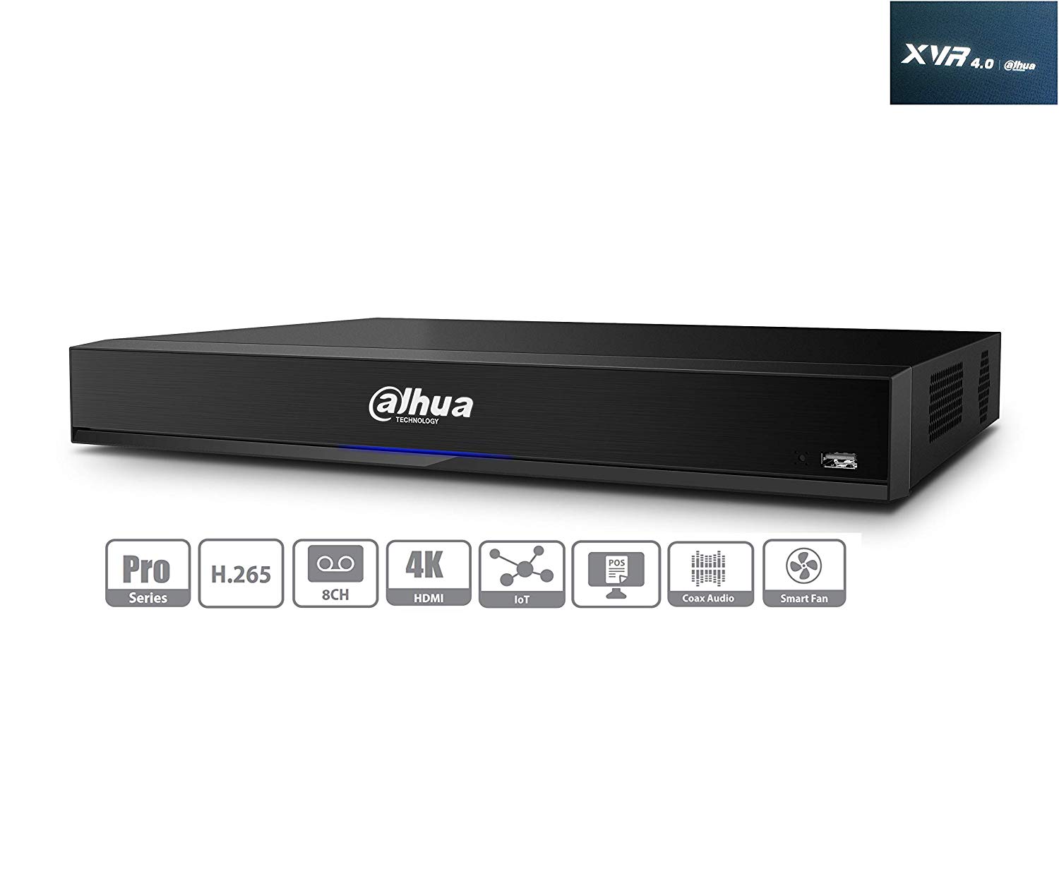 Fivebrid DVR/NVR 4K/UHD con protección perimetral AI 8+8 ch H.265+ 2HDD ...
